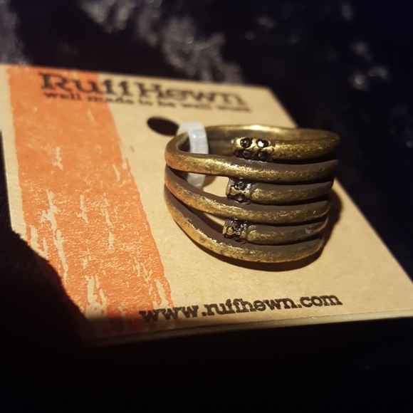 Ruff Hewn | Jewelry | Nwt Ruff Hewn 2 Rings Rustic Ringlet And Arrow ...
